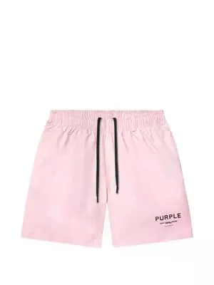 PURPLE BRAND Drawstring Swim Shorts - Pink