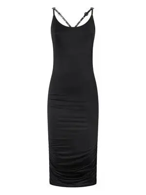 Pinko Midi Cross-strap Dress - Black