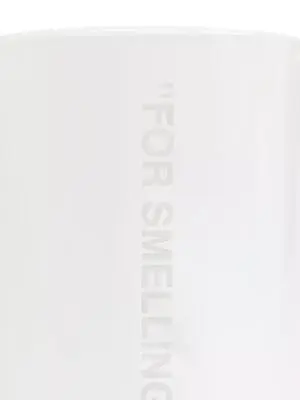 Off-White Wax Candle