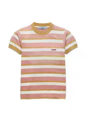 Prada Striped Jersey T-shirt
