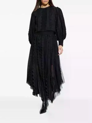 ALLSAINTS Hart Balloon-sleeve Top - Black
