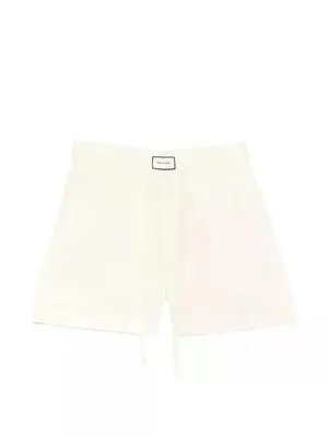 ENTIRE STUDIOS Drawstring Elasticated Shorts - Neutrals