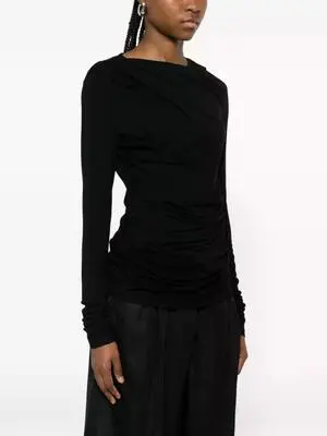 ENTIRE STUDIOS Draped Top - Black