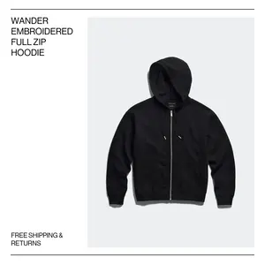 Canada Goose Embroidered Full Zip Hoodie - Black