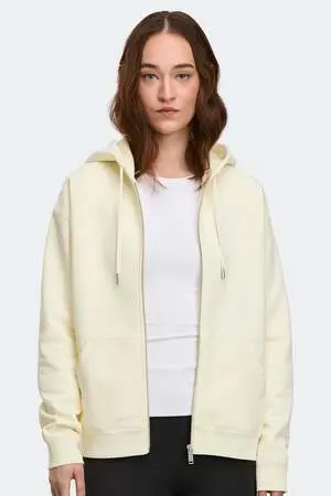 Canada Goose Embroidered Full Zip Hoodie - Bone