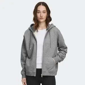 Canada Goose Embroidered Full Zip Hoodie - Stone Heather