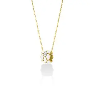 Roberto Coin 18k Gold Cobra Rondel Diamond Necklace - Tt