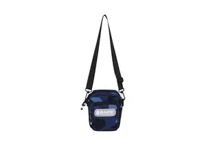A BATHING APE Camo Mini Shoulder Bag - Navy Blue