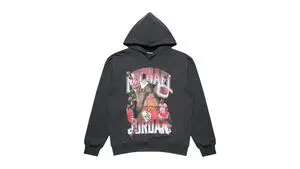JORDAN Flight Fleece Graphic Pullover Hoodie - Off Noir