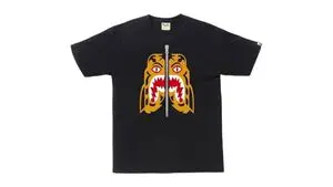 A BATHING APE Tiger Relaxed Fit Tee Shirt - Black