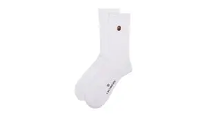 A BATHING APE Ape Head One Point 1i80184002 Socks - White