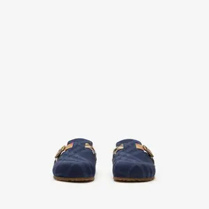 Burberry Check Denim Urchin Clogs