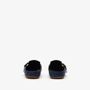 Burberry Check Denim Urchin Clogs