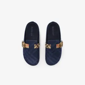 Burberry Check Denim Urchin Clogs