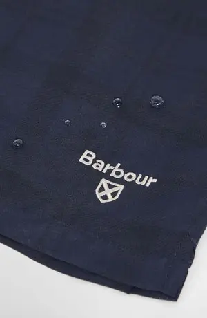 Barbour Water Reactive Tartan Swim Trunks - Navy