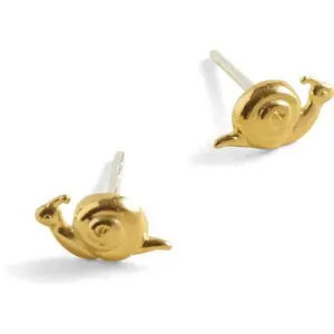 Madewell Demi-fine Snail Stud Earrings - 14k Gold