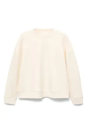 Mango Crewneck Cotton-blend Sweatshirt