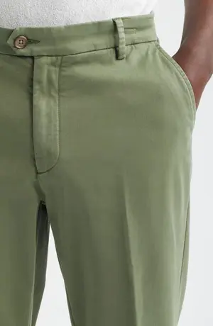 Scott Barber Classic Fit Ultimate Twill Chinos - Agave