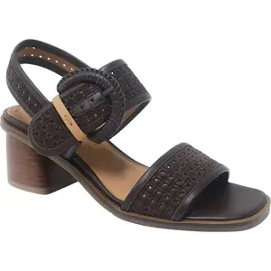 Gentle Souls Mystic Slingback Block Heel Sandal - Chocolate Suede