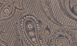Canali Paisley Silk Neck Tie - Light Brown