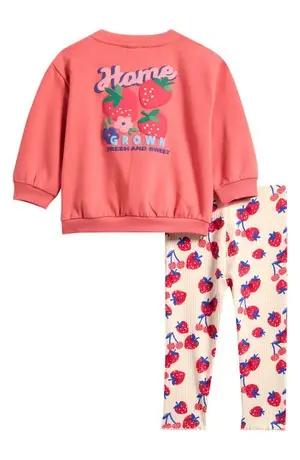 NEXT Berry Sweatshirt & Leggings Set