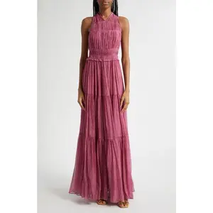 Ulla Johnson Freesia Chiffon Open Back Gown