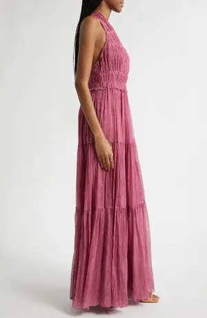 Ulla Johnson Freesia Chiffon Open Back Gown