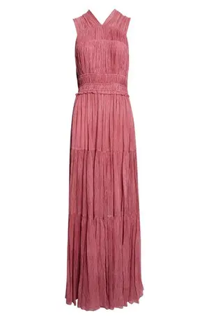 Ulla Johnson Freesia Chiffon Open Back Gown