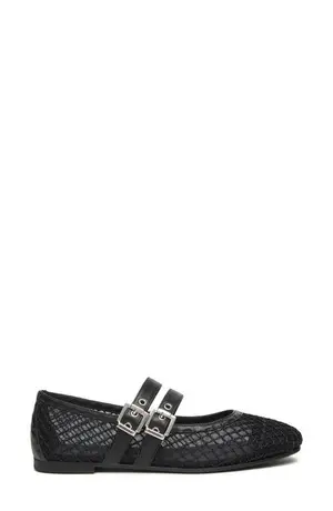 NEROGIARDINI Mesh Ballet Flat - Black