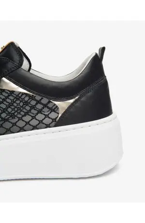 NEROGIARDINI Mesh Platform Sneakers - Black
