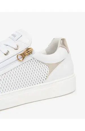 NEROGIARDINI Perforated Side Zip Sneaker