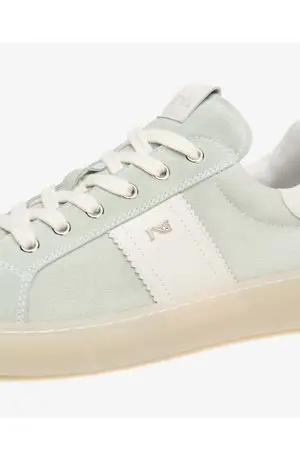 NEROGIARDINI Low Top Leather Sneaker - Mint