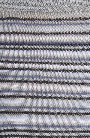 Nordstrom Stripe Cotton-blend Dress Socks - Blue Multi