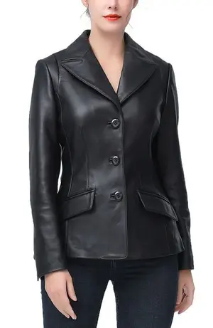 KIMI + KAI Mya Leather Blazer