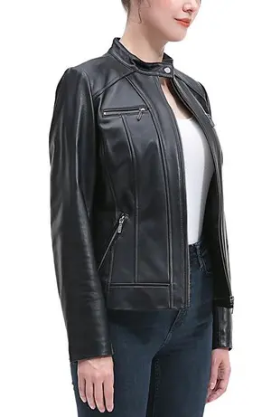 KIMI + KAI Ana Leather Moto Jacket