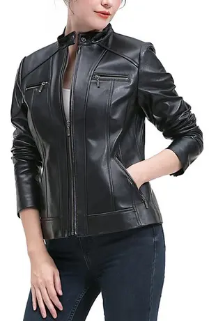 KIMI + KAI Ana Leather Moto Jacket