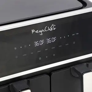 MEGACHEF Dual 4.8 + 4.8 Quart Digital Electric Air Fryer