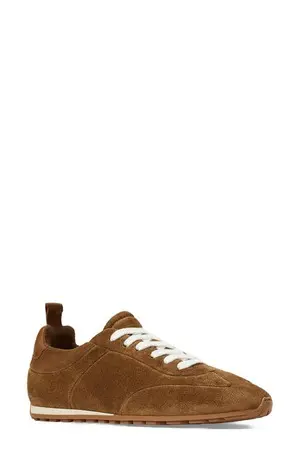 Aquatalia Oasis Weatherproof Sneaker - Cognac Suede