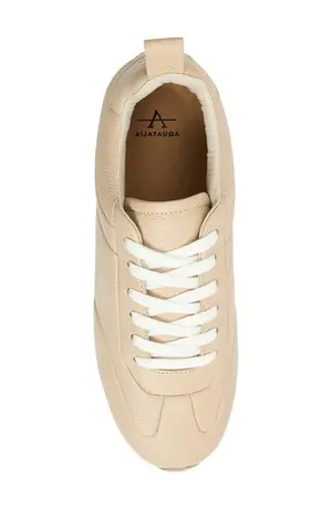 Aquatalia Oasis Weatherproof Sneaker - Pebble Sand Leather