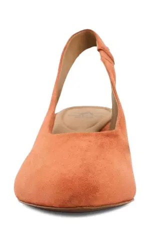 Aquatalia Trevi Slingback Pump - Terracotta Suede