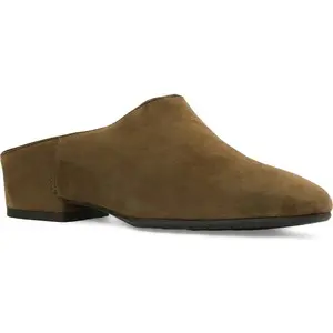 Aquatalia Umama Weatherproof Mule Olive Suede