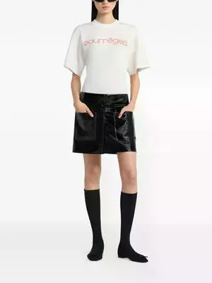 COURREGES Printed Waisted T-shirt