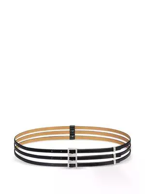 COURREGES Square Leather Triple Belt