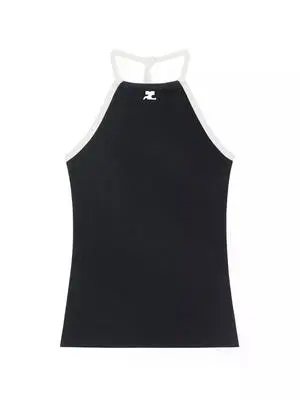 COURREGES Tie-back Tank Top - Black
