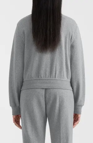 Mackage Juniper Chalk Stripe Cotton Blend Bomber Jacket