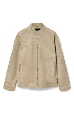 ALLSAINTS Felix Suede Racer Jacket