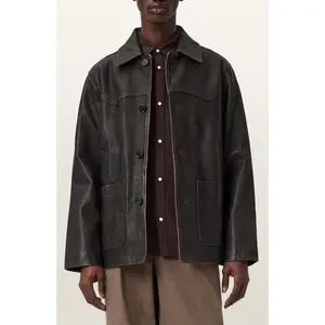 ALLSAINTS Hartwell Leather Western Coat