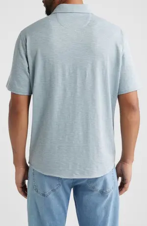 Johnston & Murphy Riley Short Sleeve Button-up Shirt - Storm