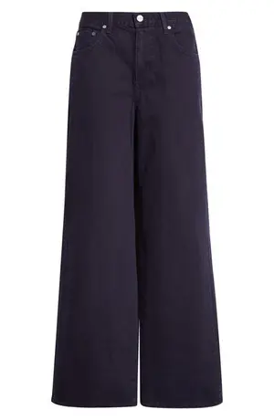 TWP Tiny Dancer Mid Rise Wide Leg Jeans - Night Sky