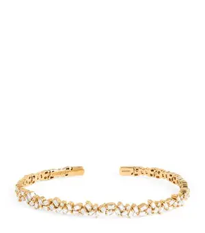 SUZANNE KALAN Yellow And Diamond Classic Sparkler Bangle - Gold